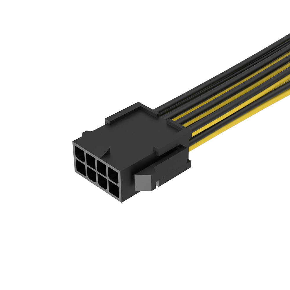 PCIe 8-Pin to Dual PCIe (6+2)-Pin Splitter Cable - 6 Pack | Akasa ...