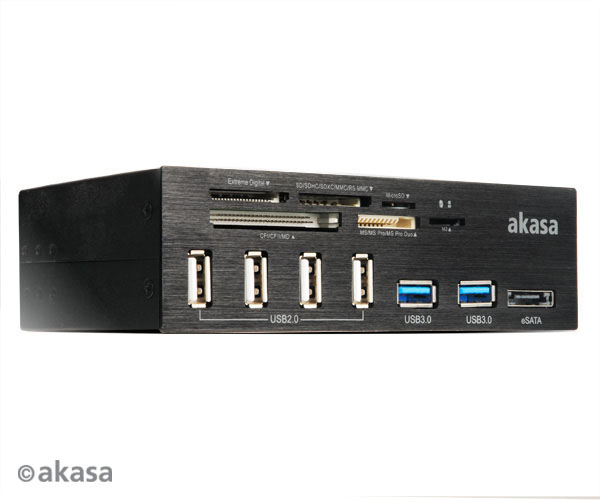InterConnect Pro | USB panel with card reader and eSATA for 5.25" PC ...